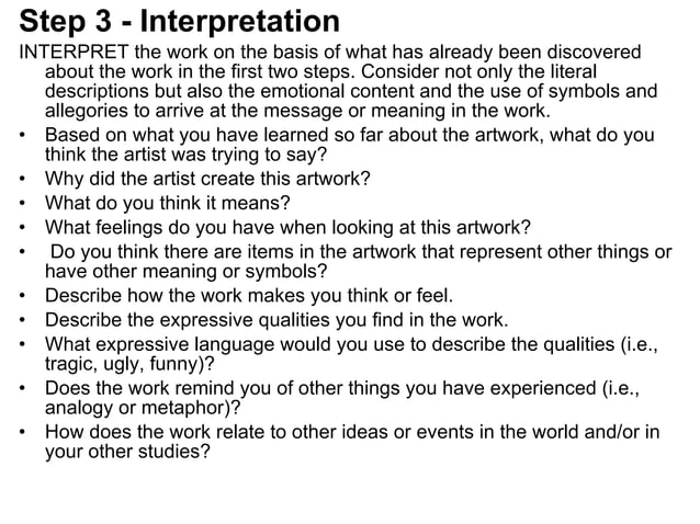 KCC Art 211 Ch 5 Critiquing Art | PPT
