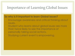 Chapter 5-global-issues | PPTX