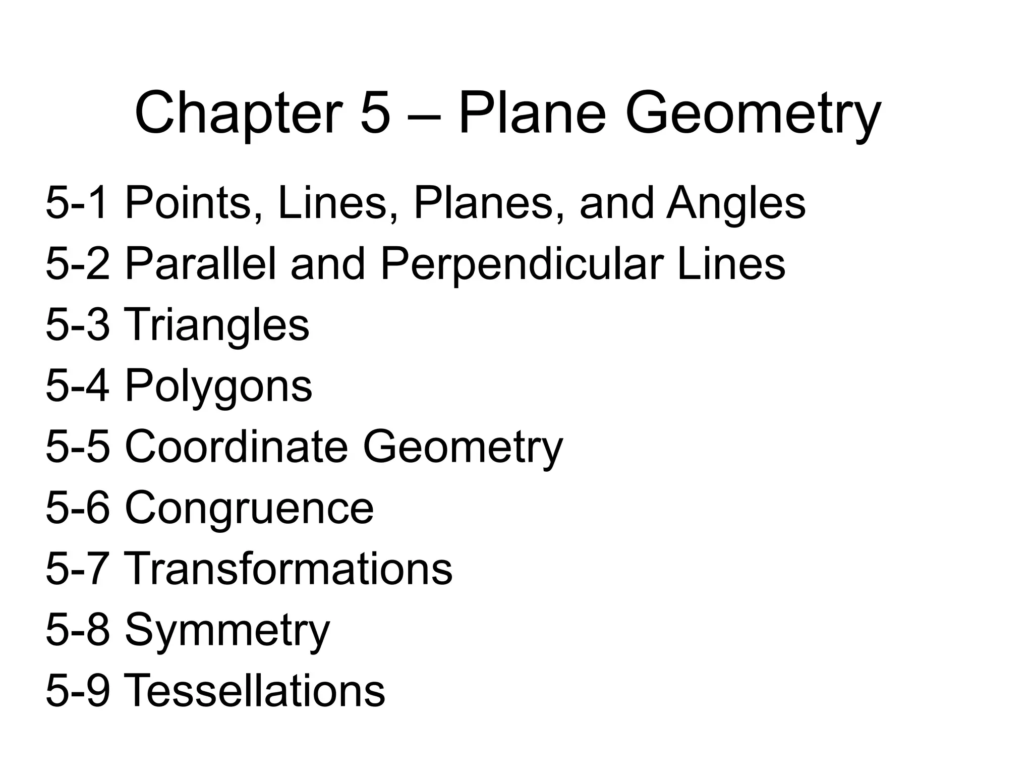 Plane Geometry | PPT