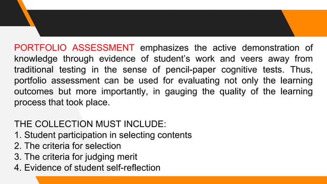 Chapter-5-Portfolio-Assessment-Methods (1).pptx | Educational ...