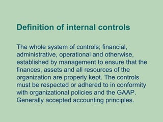 Chapter 5 -Strong internal controls | PPT
