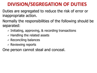 Chapter 5 -Strong internal controls | PPT