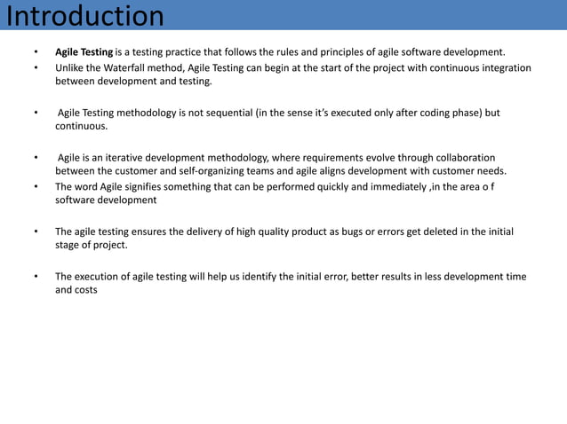 Chapter -5 Agile Testing types and its examples.pptx | Computer ...