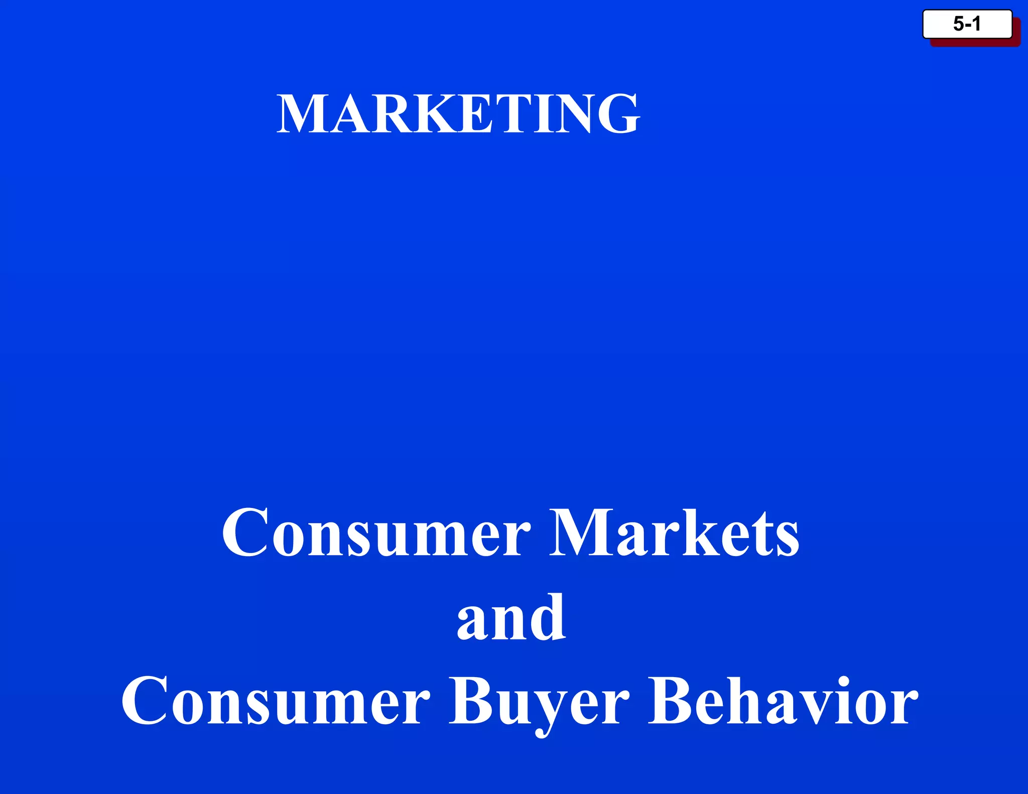 Consumer market and behavior | PPT