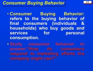Consumer market and behavior | PPT