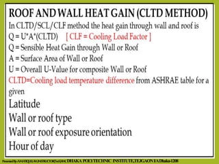 Chapter 5 (Understand the external heat load for cooling load ...
