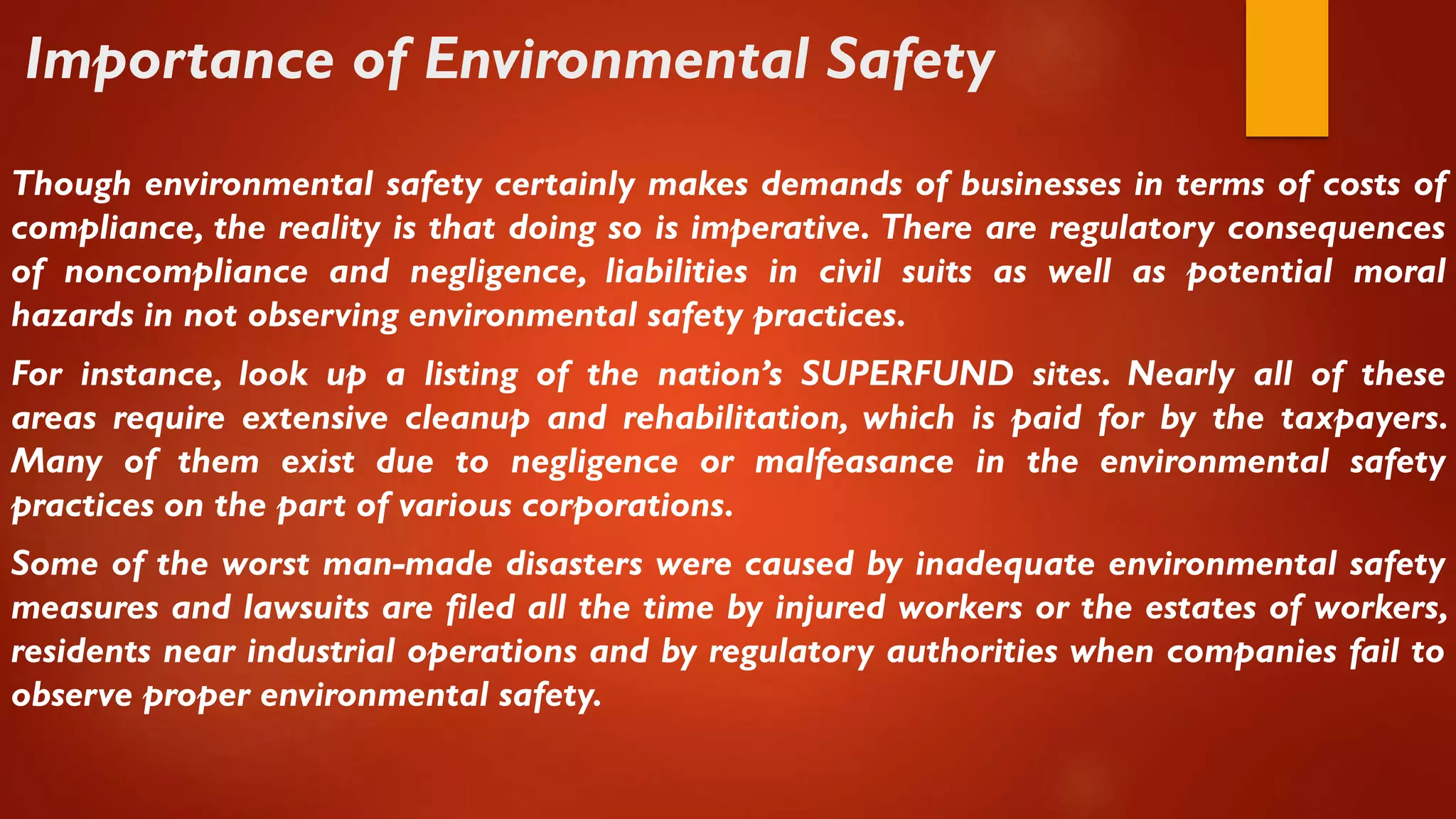 Chapter 5 Environmental Safety, Security and Compliances(FASS) | PDF