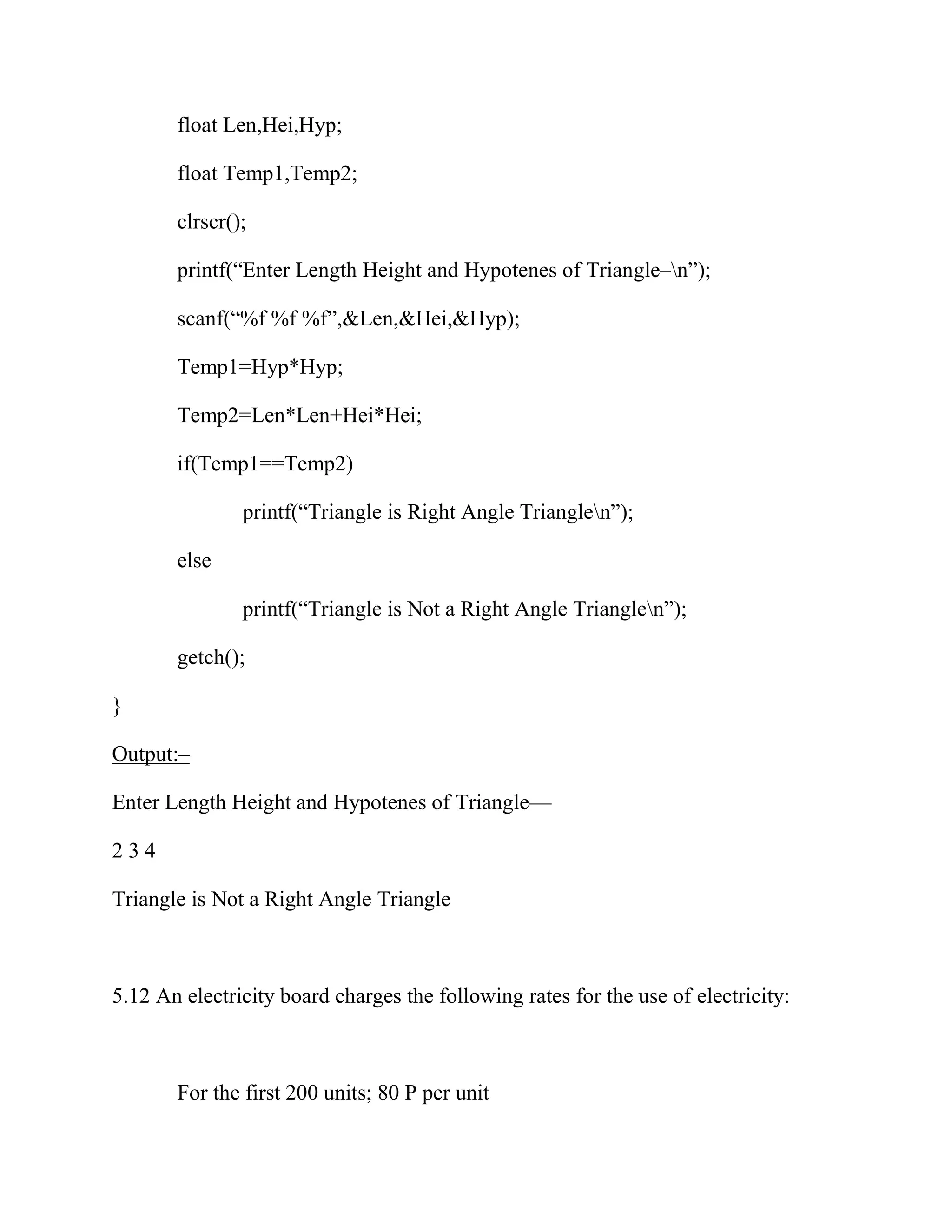 Chapter 5 exercises Balagurusamy Programming ANSI in c | PDF
