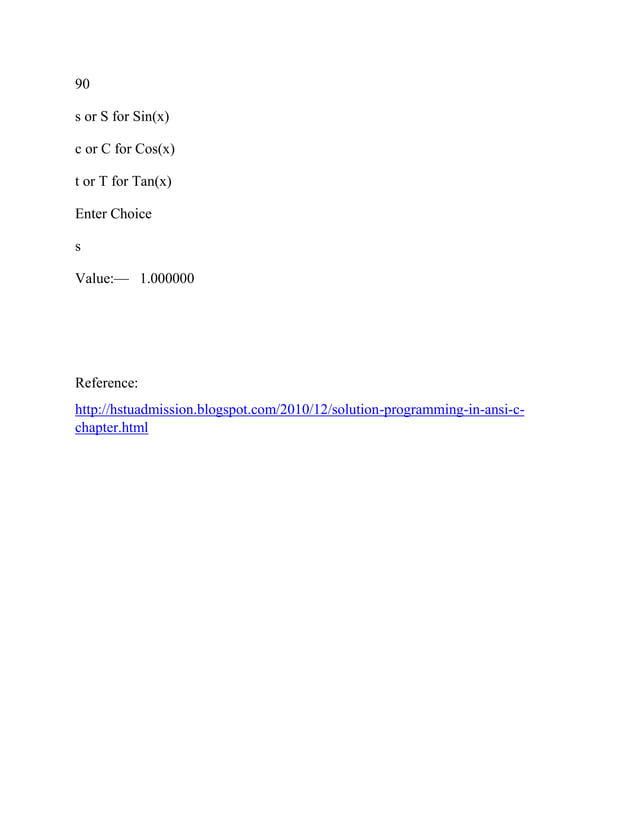 Chapter 5 exercises Balagurusamy Programming ANSI in c | PDF