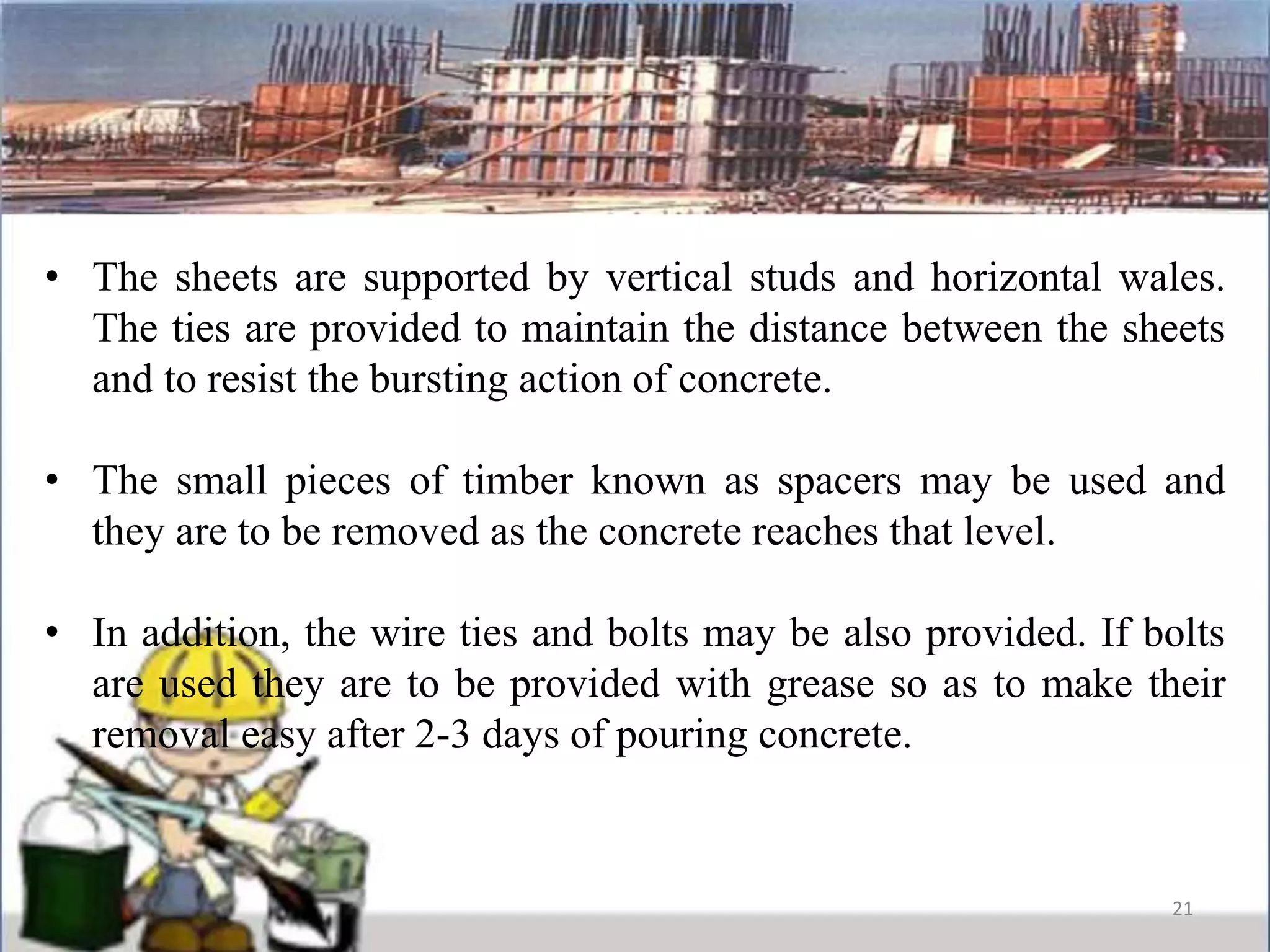 Chapter 5 formwork | PPTX