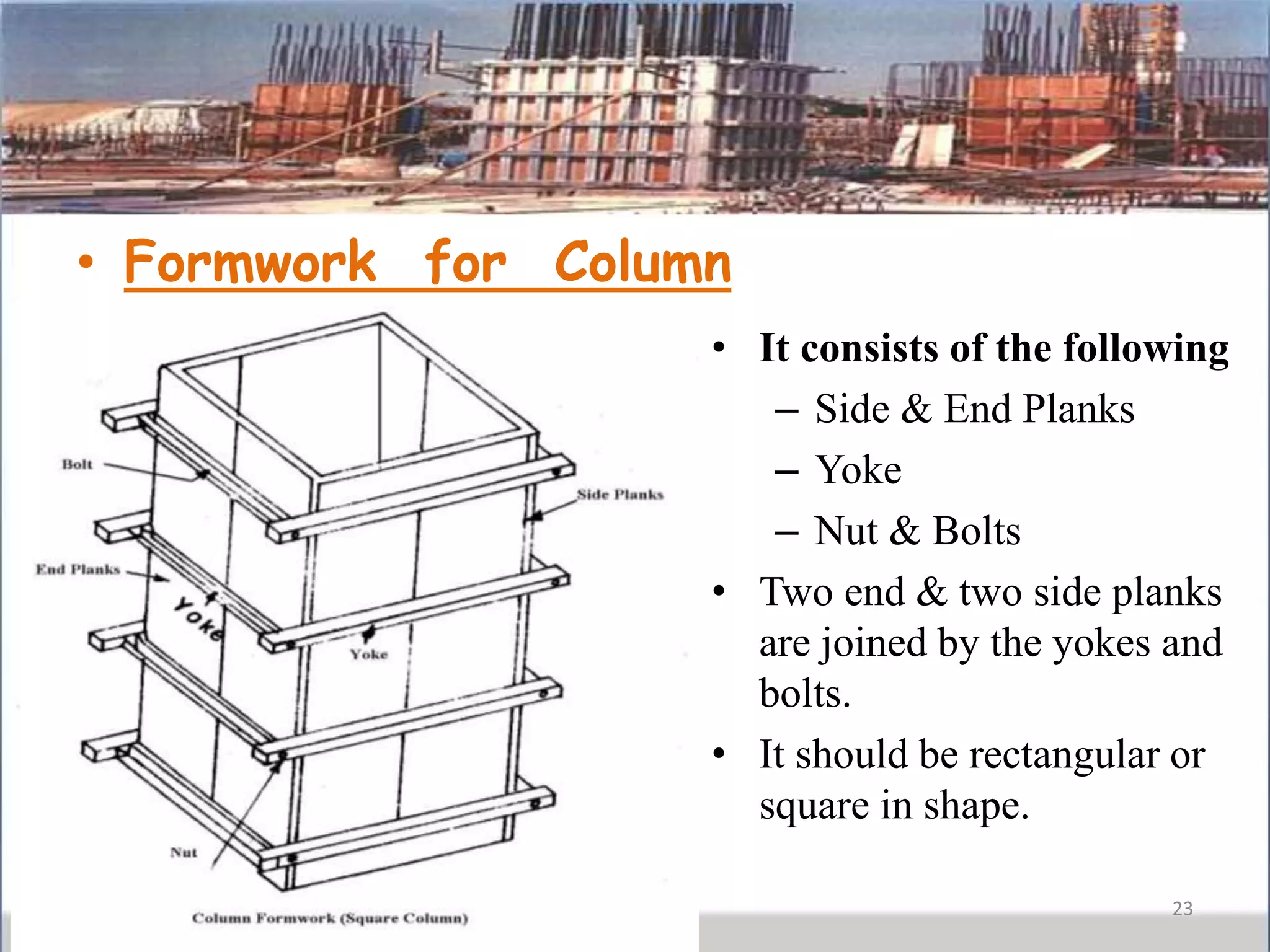 Chapter 5 formwork | PPTX