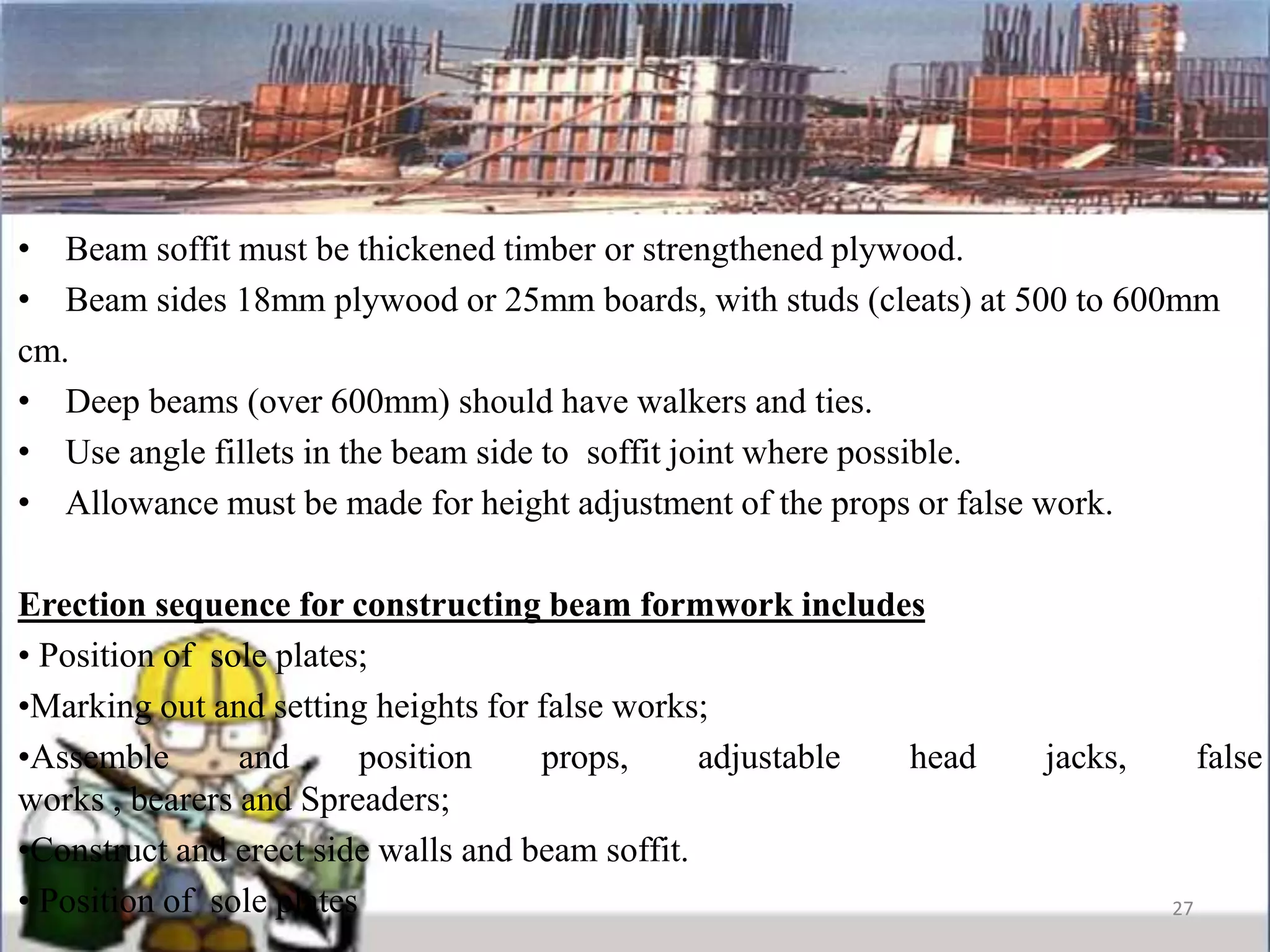 Chapter 5 formwork | PPTX