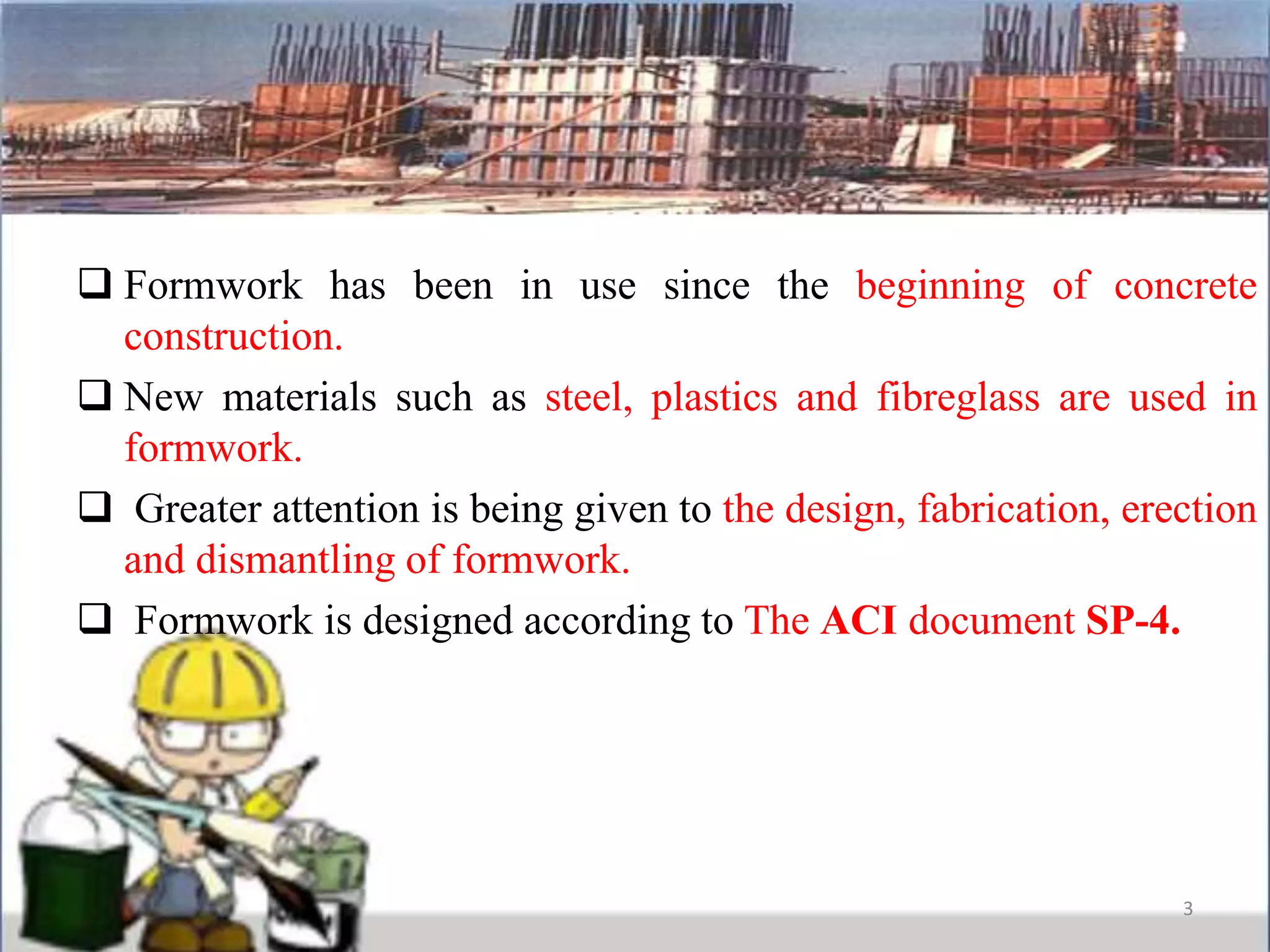 Chapter 5 formwork | PPTX