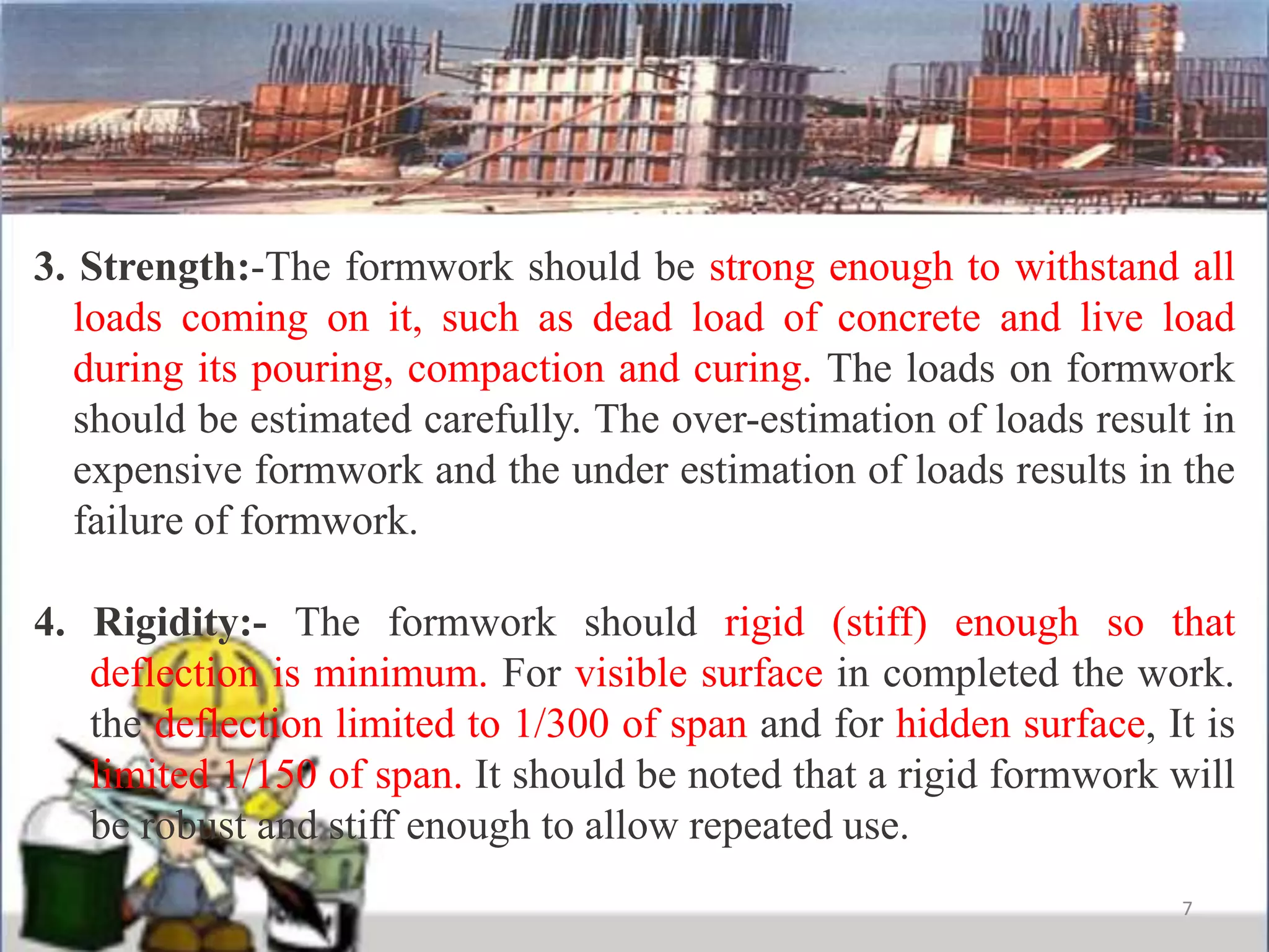 Chapter 5 formwork | PPTX