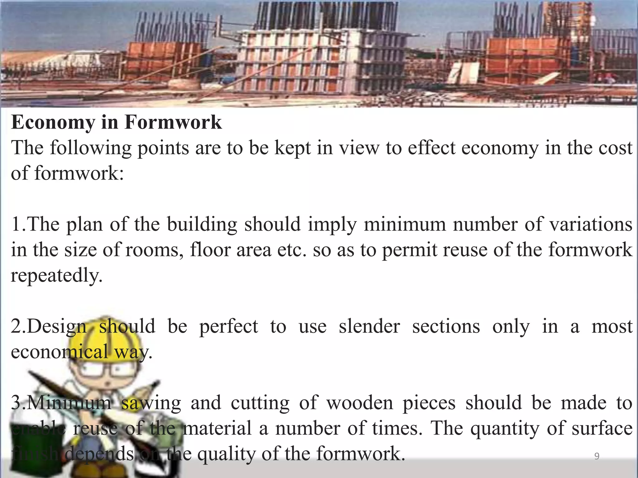 Chapter 5 formwork | PPTX