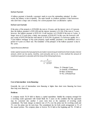 Intermediate term financing | DOCX