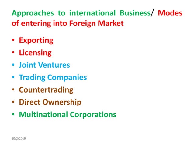 International Business | PPT