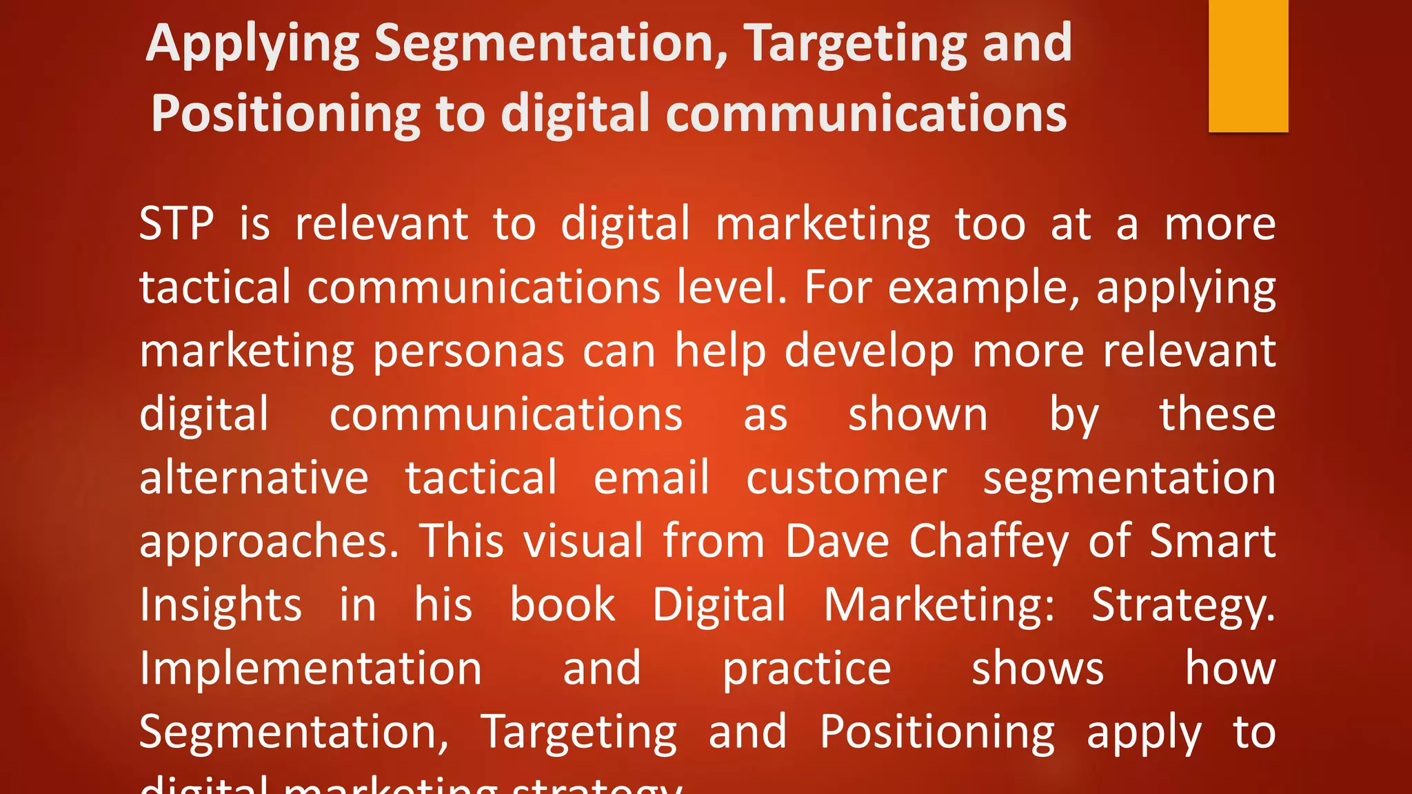 Chapter 5 Market Segmentations, Targeting and Positioning in ...