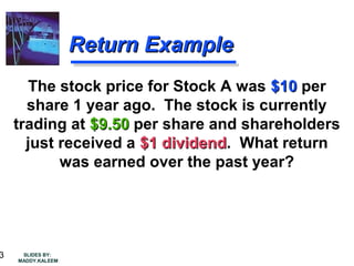risk and return | PPT