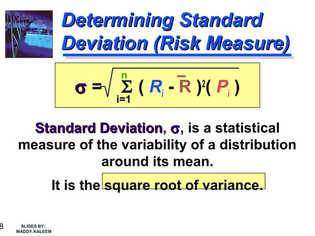 risk and return | PPT
