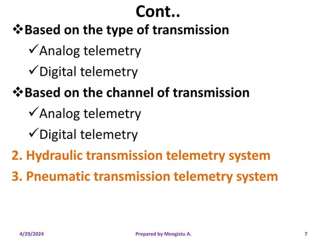 Chapter-5_Telemetry.pptx 11111111111111111111111111111111 | PPT