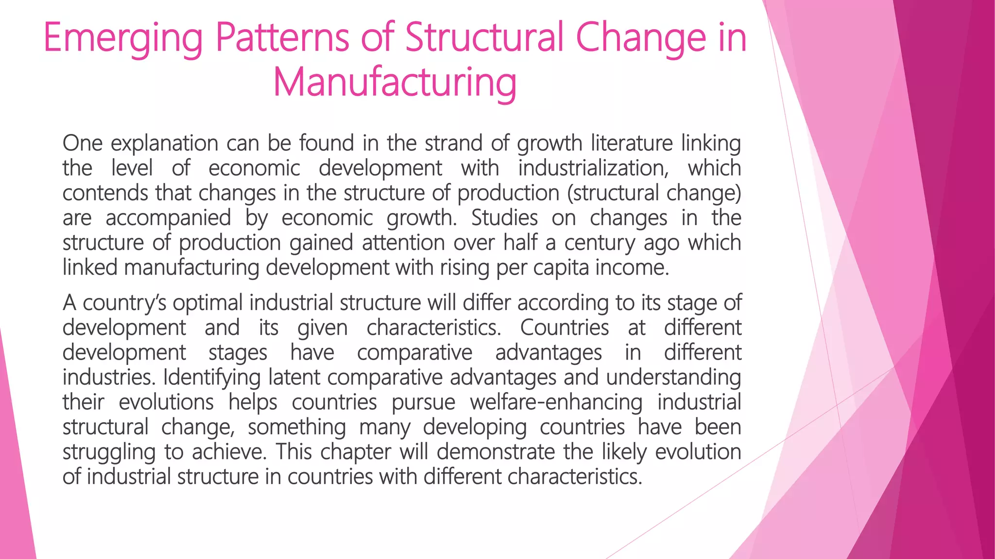 The Emerging Pattern of Structural Change | PPTX