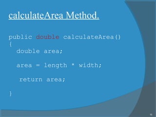Class & Object - User Defined Method | PPT