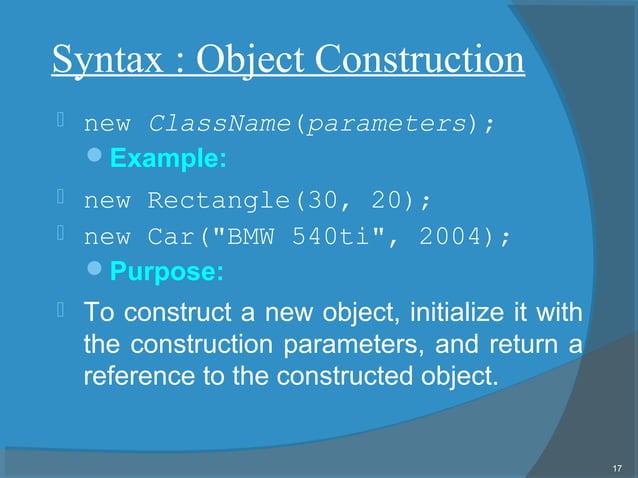 Class & Object - User Defined Method | PPT | Programming Languages | Computing