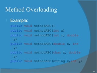 Class & Object - User Defined Method | PPT