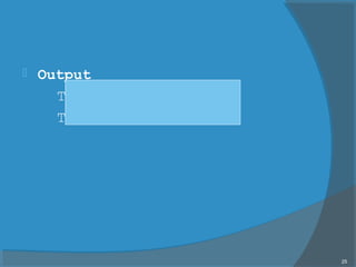 Class & Object - User Defined Method | PPT