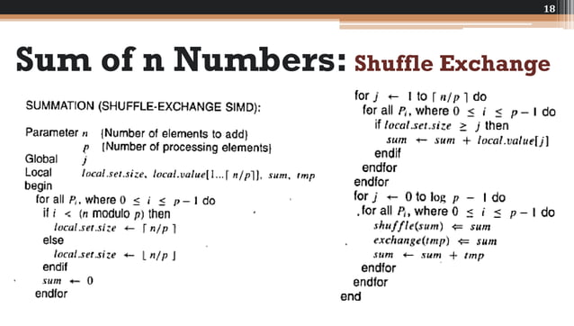 Elementary Parallel Algorithms | PPT
