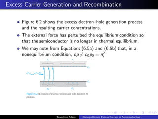 Nonequilibrium Excess Carriers in Semiconductors | PDF