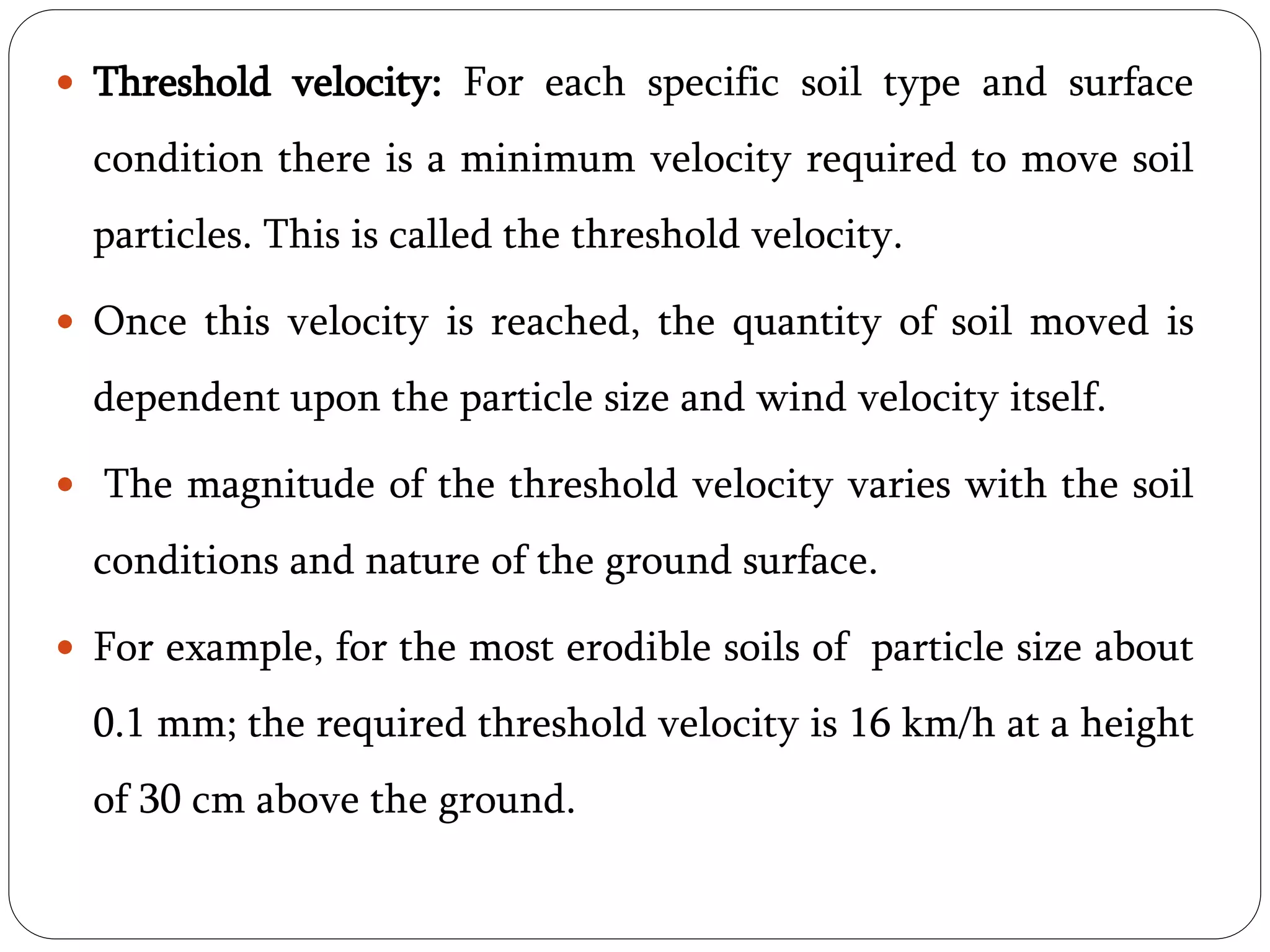 Wind erosion and it's control | PPTX