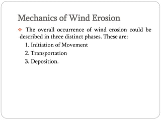 Wind erosion and it's control | PPTX | Landscaping | Home & Garden