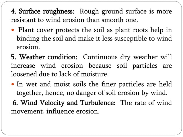 Wind erosion and it's control | PPTX | Landscaping | Home & Garden
