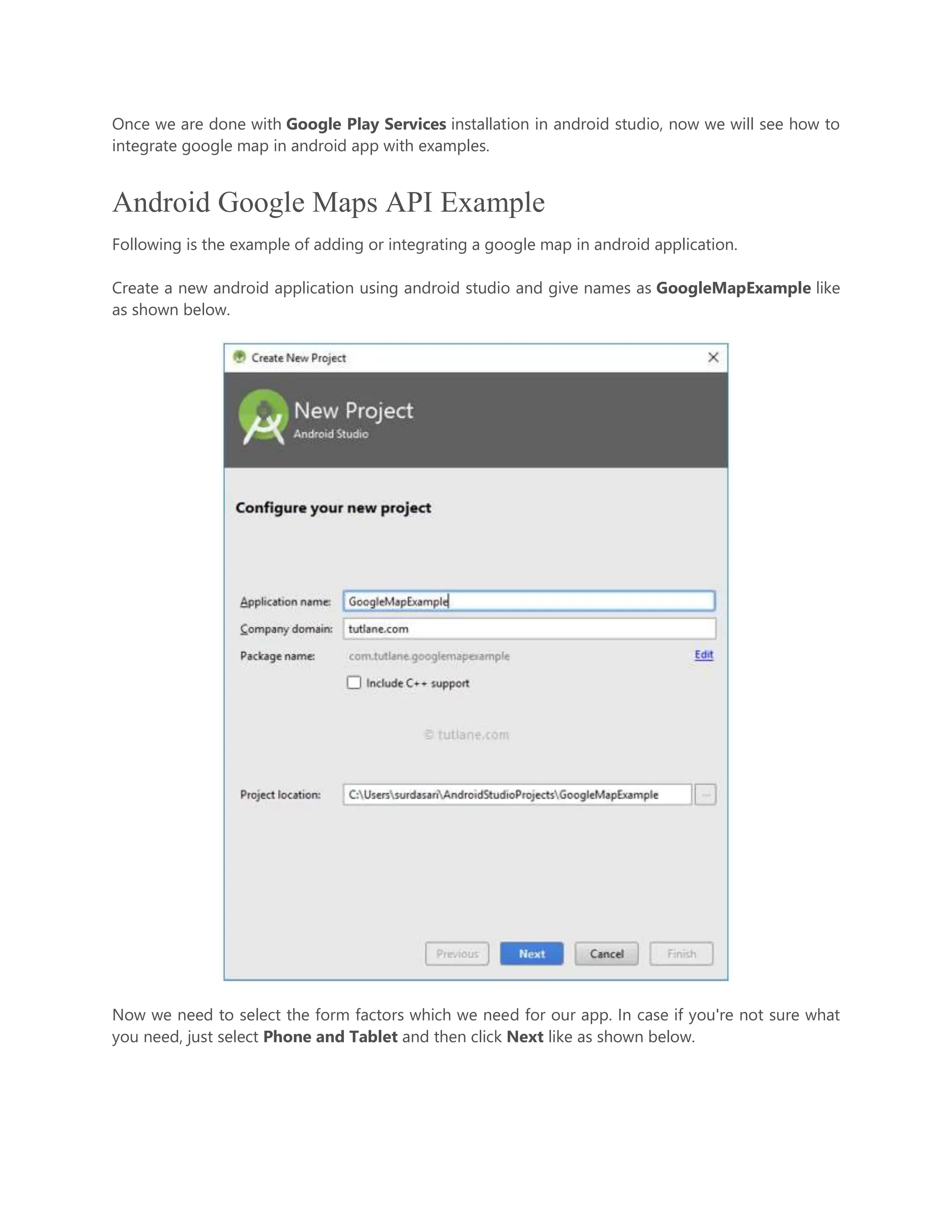 Location Based Services Android Google Maps API with Examples | DOCX