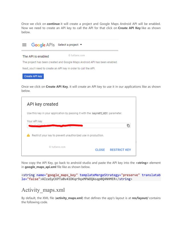Location Based Services Android Google Maps API with Examples | PDF