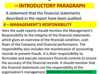 Chapter 6 -Audit report | PPTX