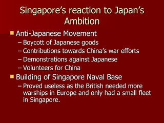 Chapter 6 - How did WWII affect Singapore? | PPT