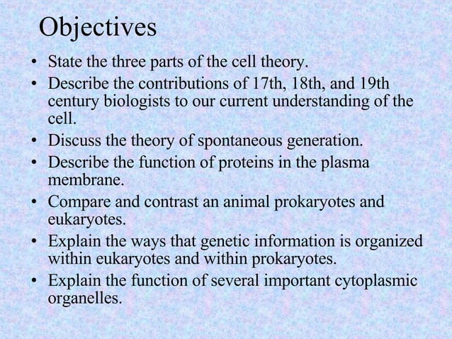 Chapter 6 Introduction To Cells | PPT