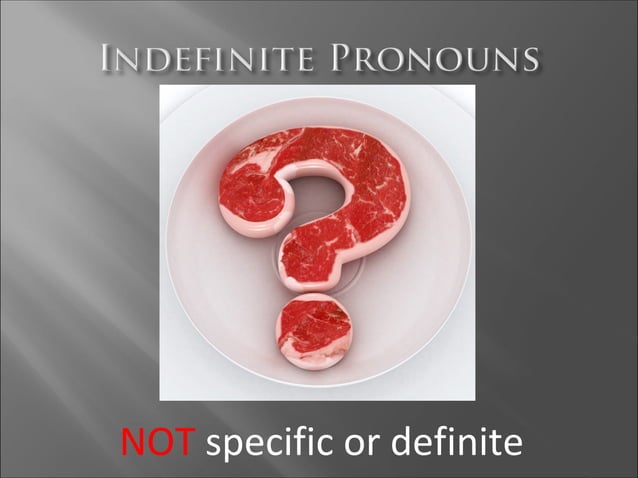 Grammar: Indefinite Pronouns as Subjects | PPT