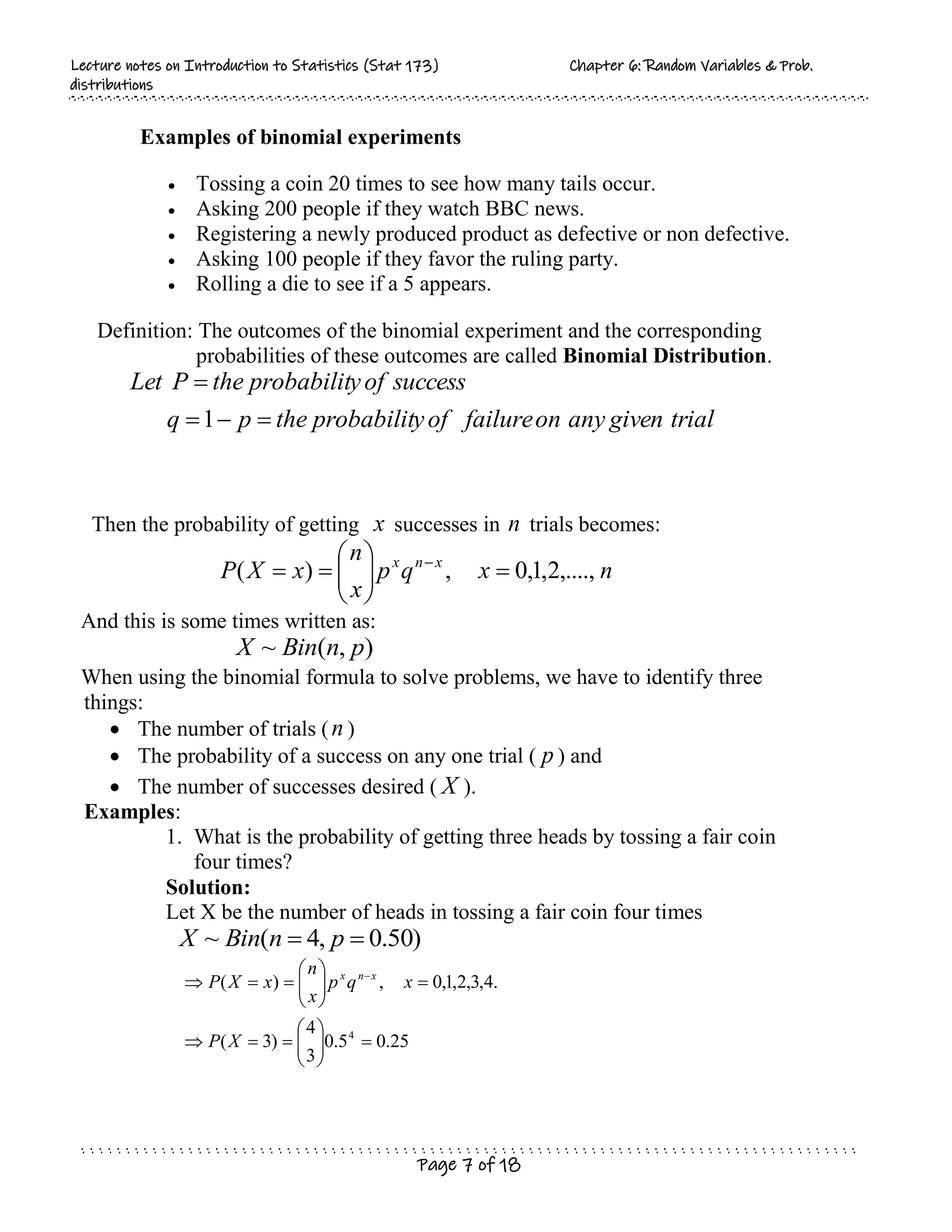 Chapter-6-Random Variables & Probability distributions-3.doc Chapter-6-Random Variables & Probability distributions-3.doc