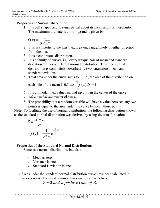 Chapter-6-Random Variables & Probability distributions-3.doc Chapter-6-Random Variables & Probability distributions-3.doc