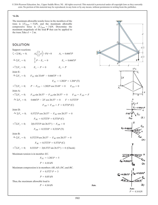 Chapter 6-structural-analysis-8th-edition-solution | PDF