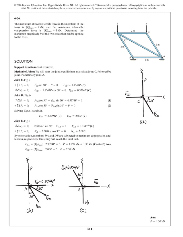 Chapter 6-structural-analysis-8th-edition-solution | PDF