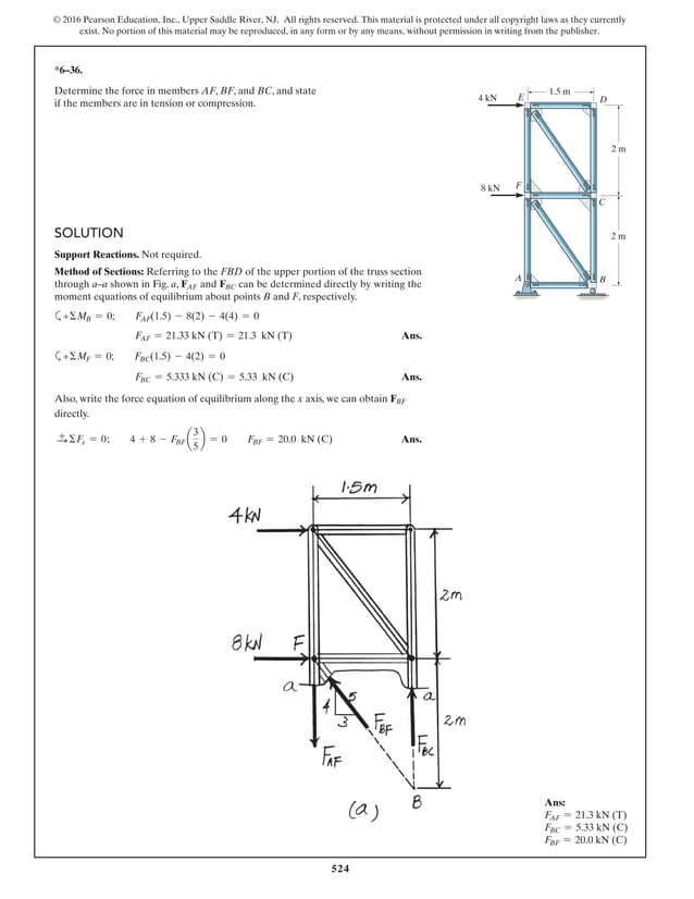 Chapter 6-structural-analysis-8th-edition-solution | PDF