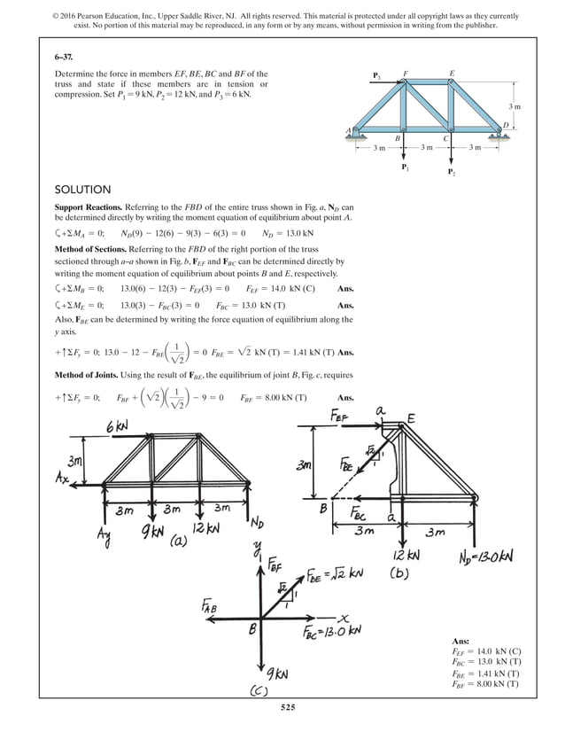 Chapter 6-structural-analysis-8th-edition-solution | PDF