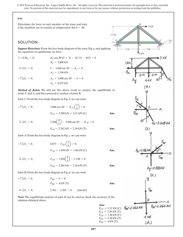 Chapter 6-structural-analysis-8th-edition-solution | PDF