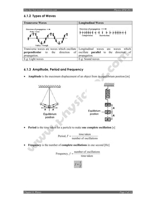 Chapter 6-waves-2012 | PDF | Physics | Science