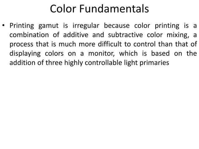 Chapter 6 color image processing | PPTX | Photo Editing Software | Computer Software and ...